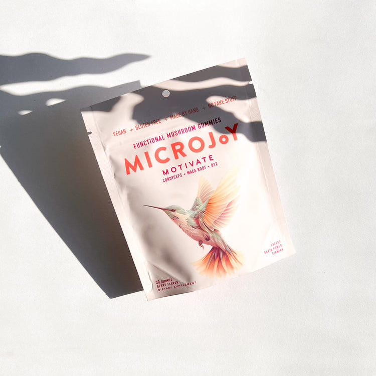 Microjoy Mushroom Goods / Lift the fog, find your joy.